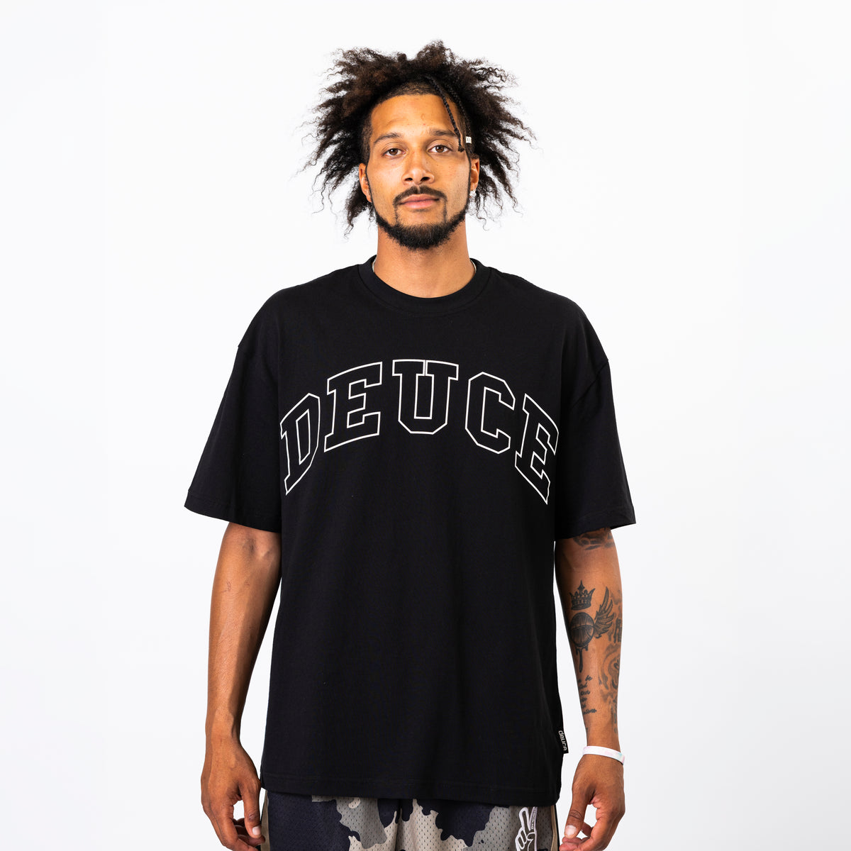 DEUCE FONT TEE | Black – Deuce Brand Australia