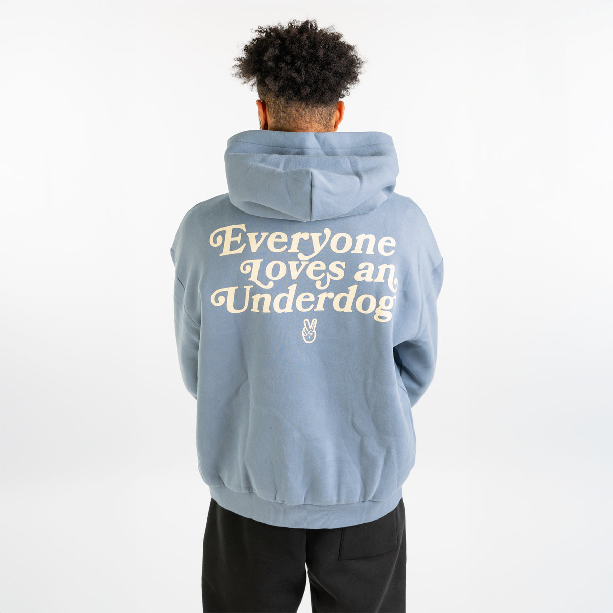 DEUCE EVERYONE LOVES AN UNDERDOG HOODIE | Stone Blue – Deuce Brand ...